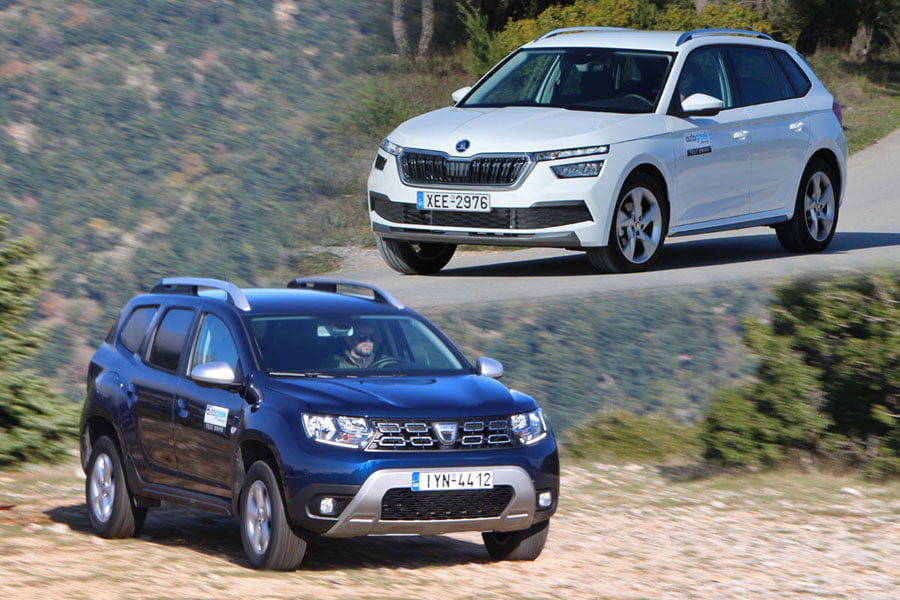 Dacia Duster 1.5 Blue dCi 4x4 ή Skoda Kamiq 1.0 TSI - AutoGreekNews
